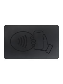متجر احسن | NFC Plastic Business Card 8.57cm x 5.39cm - Matte Black ...